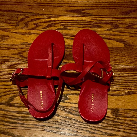 Cole Haan | Shoes | Red Cole Haan Sandals | Poshmark